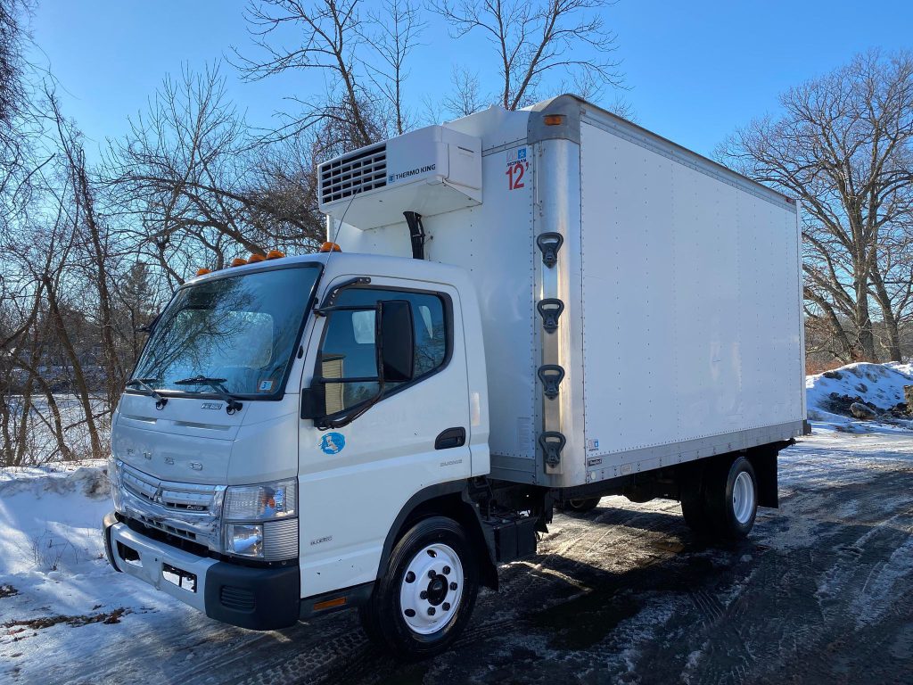 2012 Mitsubishi Fuso FE180 Refrigerated Box Truck - Platinum Truck and ...