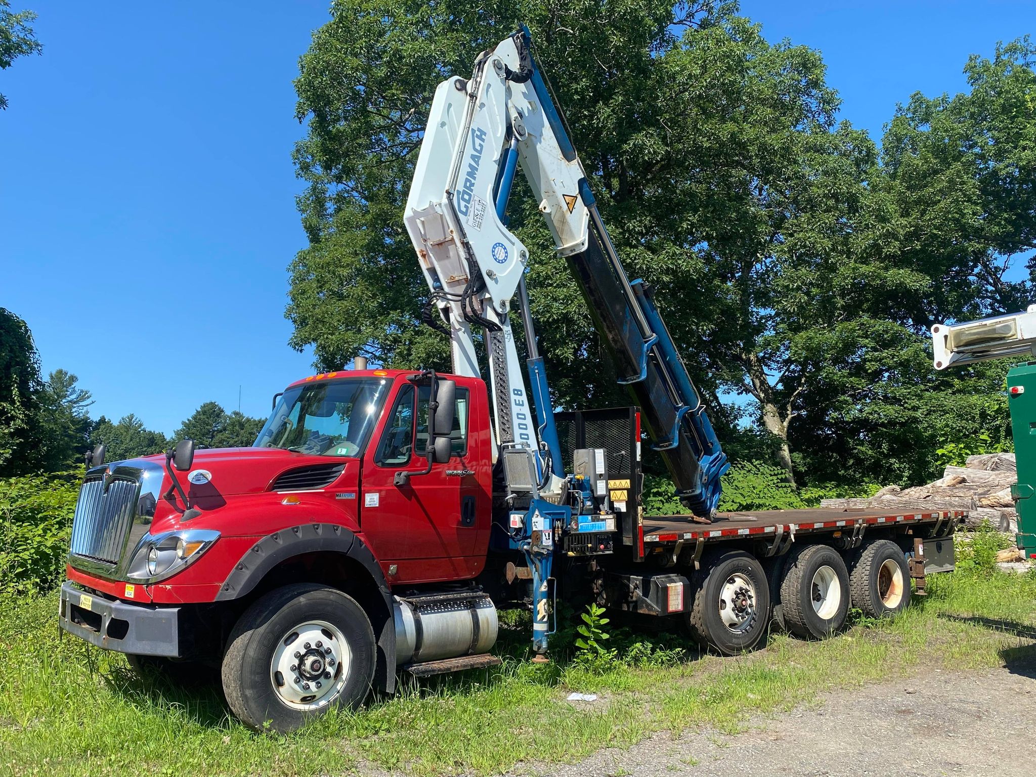2012 International 7600 Cormach Knuckle Boom Crane Truck - Platinum ...