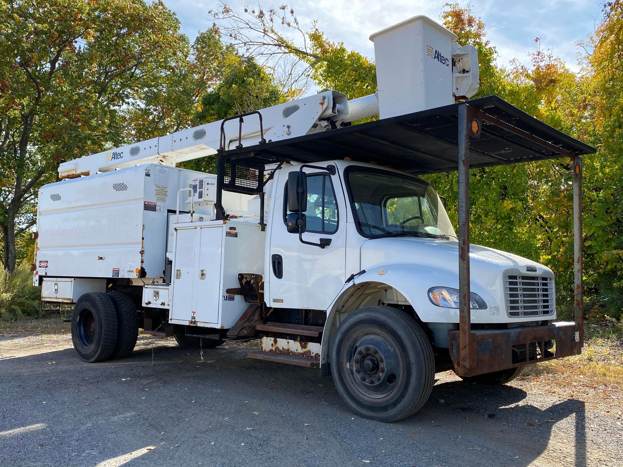 2012 Freightliner M2 Altec Elevator Forestry Bucket Truck - Platinum ...