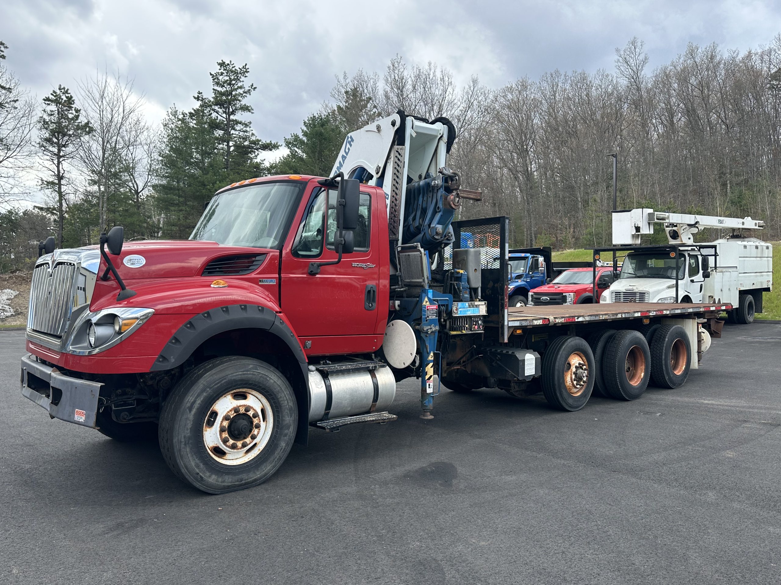 2012 International 7600 Cormach Knuckle Boom Crane Truck - Platinum ...