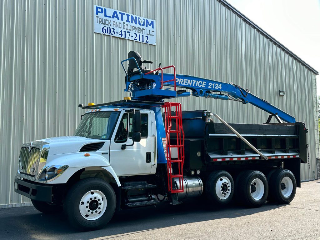2013 International 7400 Prentice 2124 Tri Axle Grapple Truck - Platinum ...